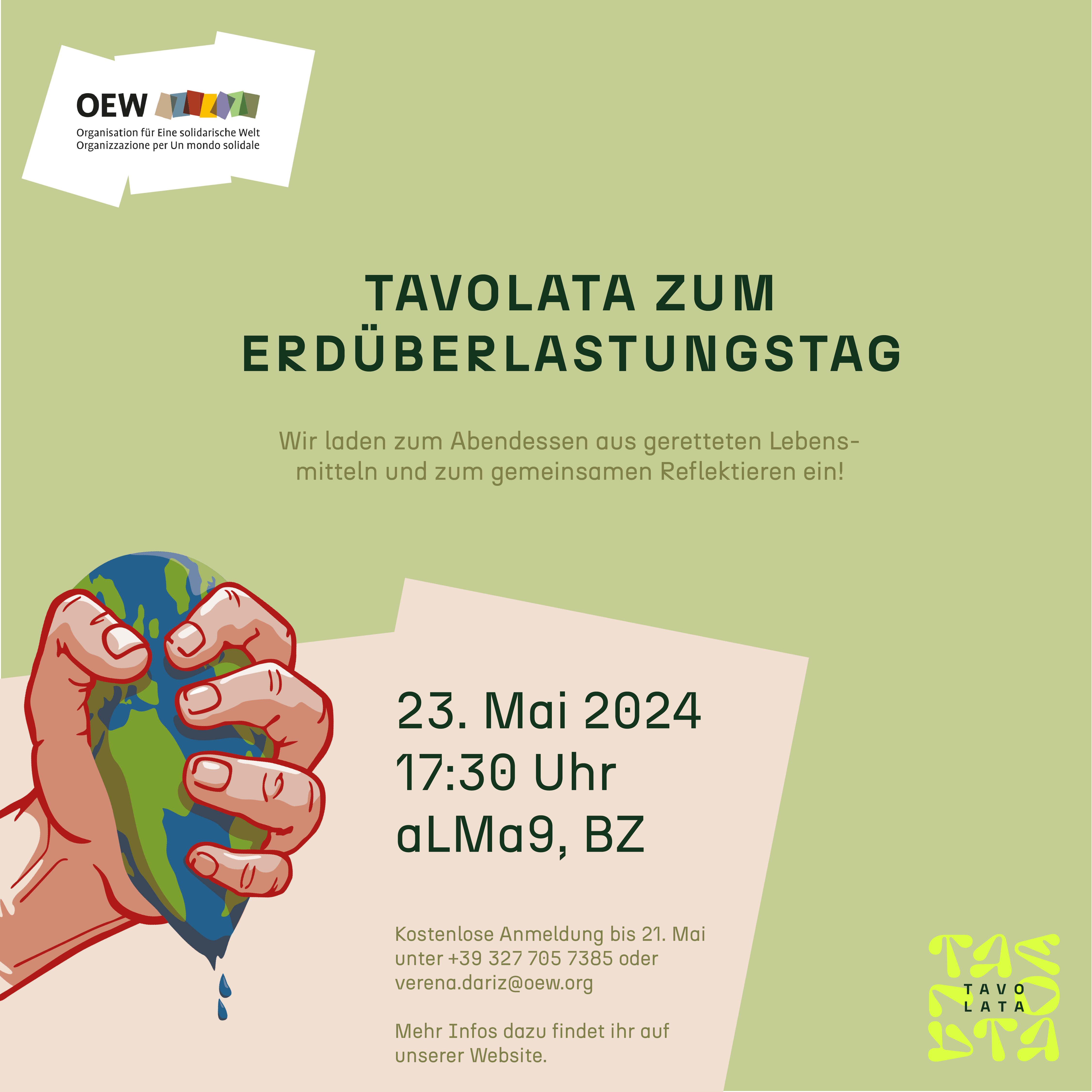 Tavolata aus geretteten Lebensmitteln - OEW